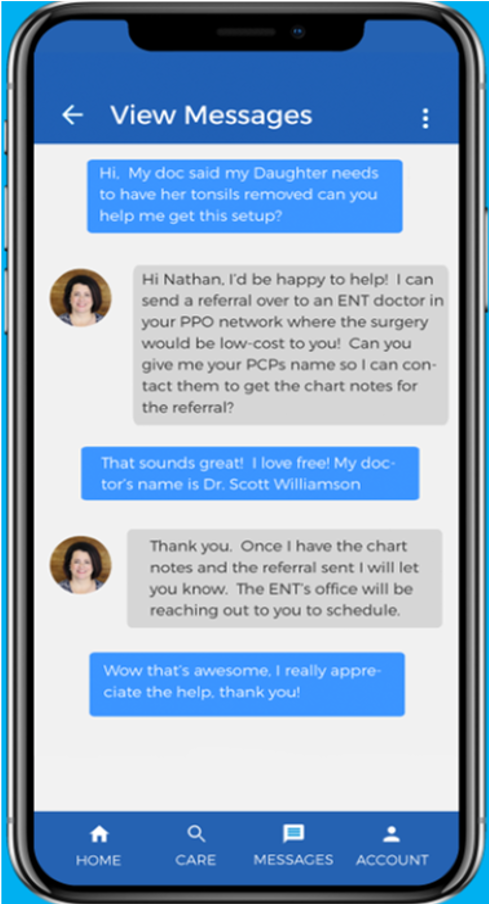 Medefy phone messages - Bama Companies